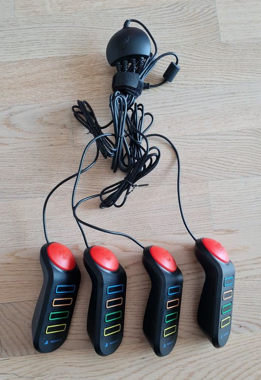 Original PS2 BUZZ Controller 4er-Set - inkl Adapter | Kaufen auf Ricardo