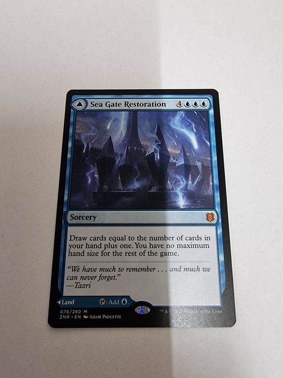 MTG Karte Sea Gate Restoration | Acheter sur Ricardo