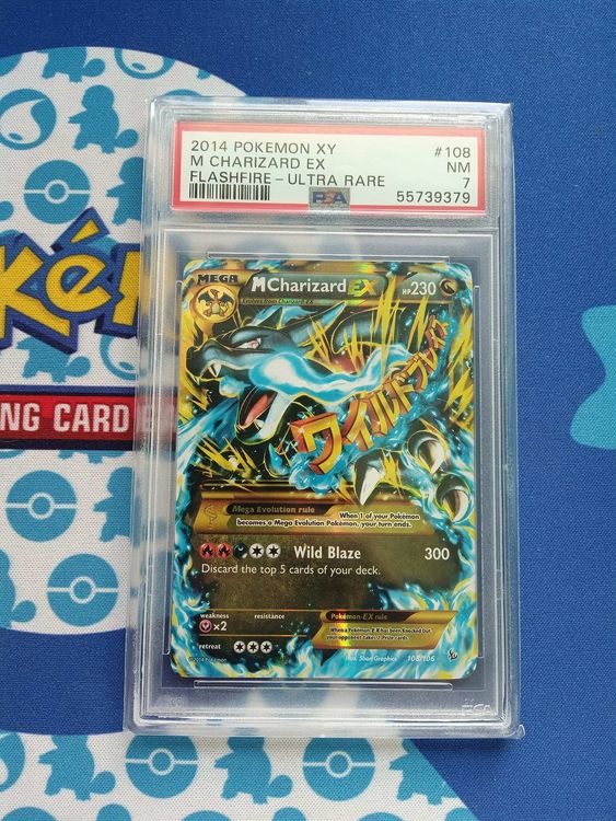 M Charizard EX - Secret Rare PSA 7 Glurak XY Flashfire | Kaufen auf Ricardo