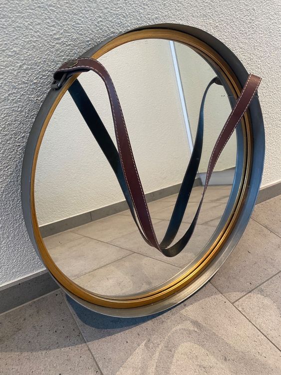 Spiegel Rund Lederband