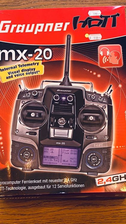 Graupner HoTT MX-20 Computersystem 12-Kanal 2.4GHz (33124) | Comprare ...