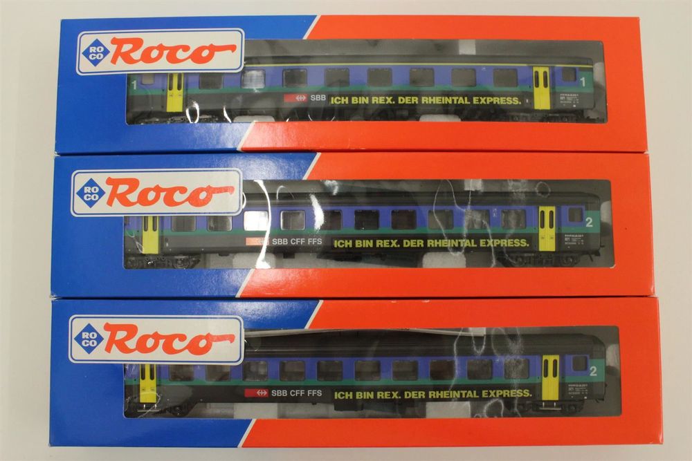 Roco 2x 9601, 1x 9602 Club-Edition "REX" | Kaufen auf Ricardo