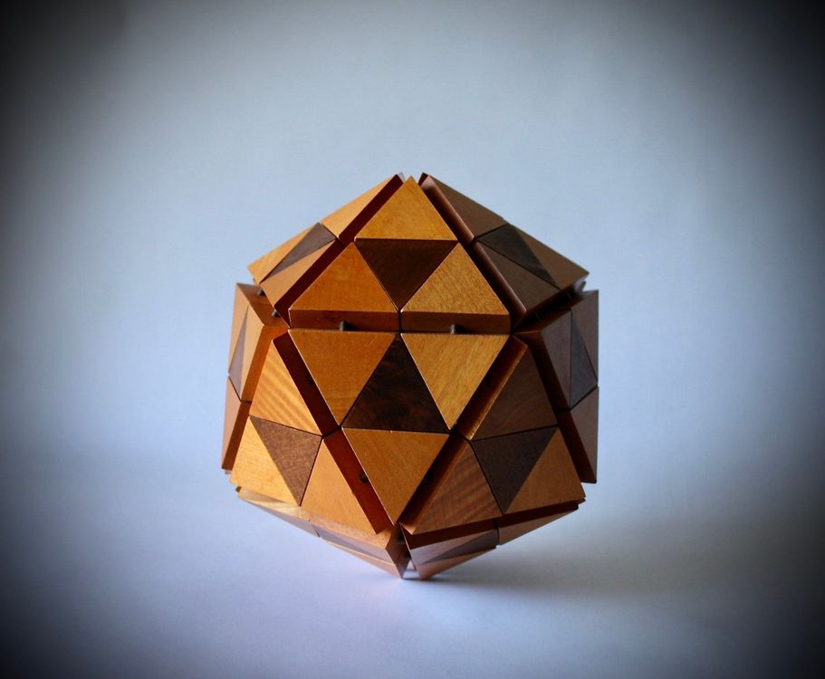 IKOSAEDER AUS HOLZ «TEIL DER FÜNF PLATONISCHEN KÖRPER» | Acheter sur ...