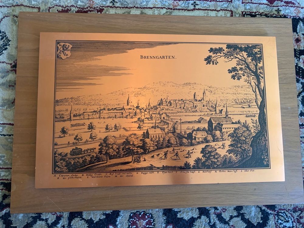 Kupferstich Bild Bremgarten AG | Kaufen auf Ricardo