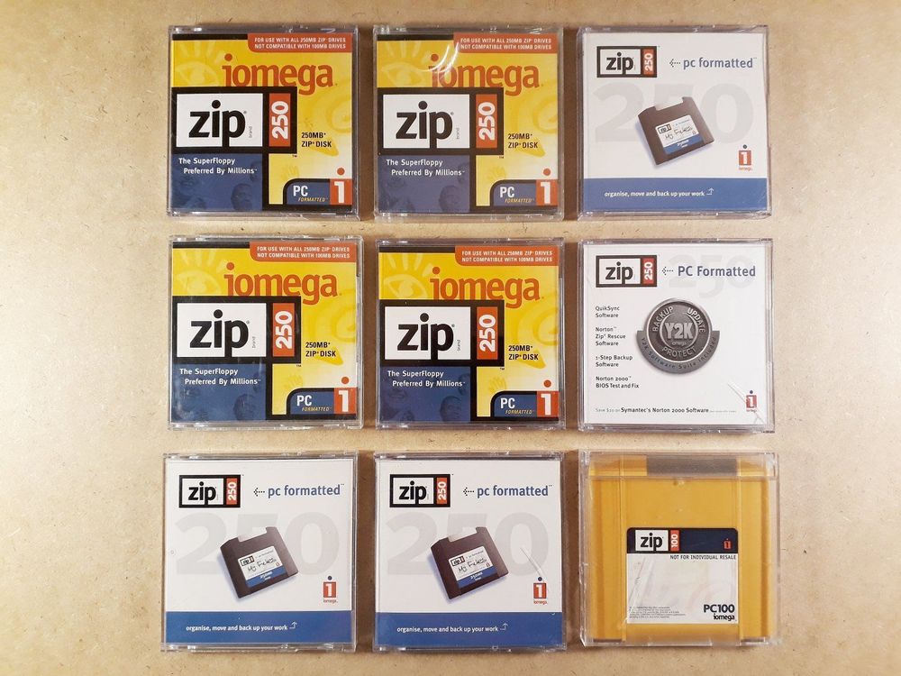 8 disquettes ZIP 250MB, pour lecteur Iomega ZIP | Acheter sur Ricardo