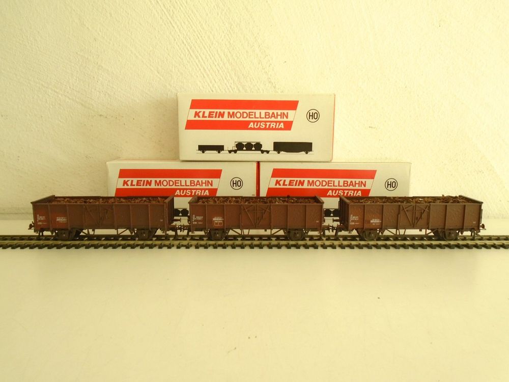 Klein Modellbahn H0: Set mit 3 off. SBB-Güterwagen E, OVP | Kaufen auf ...