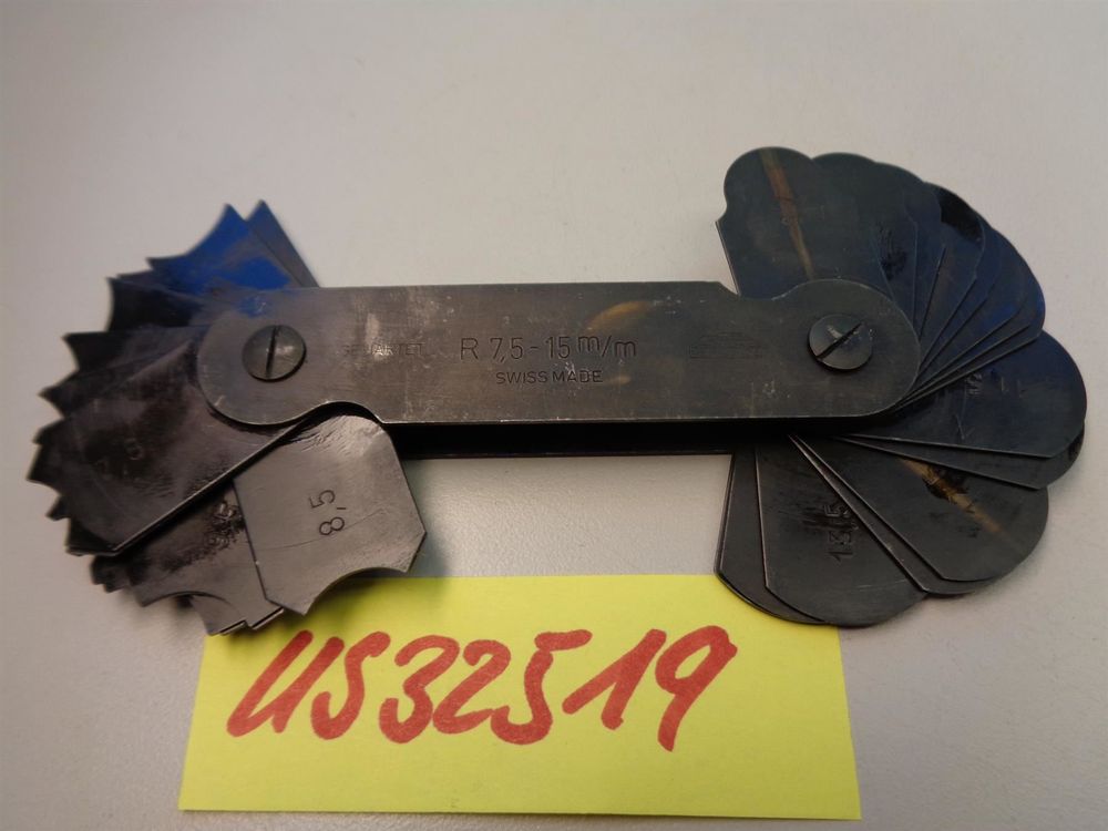 Radienlehre R7,5-15mm (Styner + Bienz) | Kaufen auf Ricardo