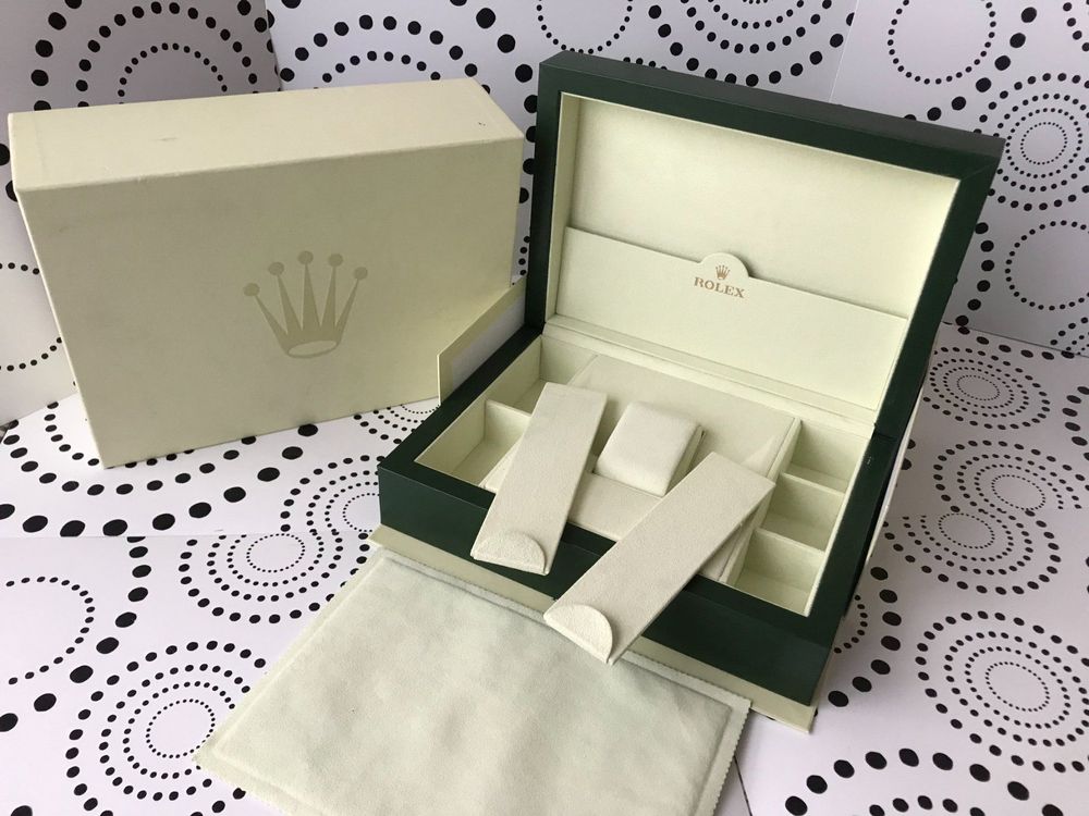 ROLEX ORIGINAL - XL MODELE WATCH CASE BOX ECRIN SCHACHTEL ! | Acheter ...