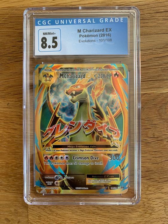 Pokemon Karte mega Charizard aus Evolutions CGC Grading | Kaufen auf Ricardo