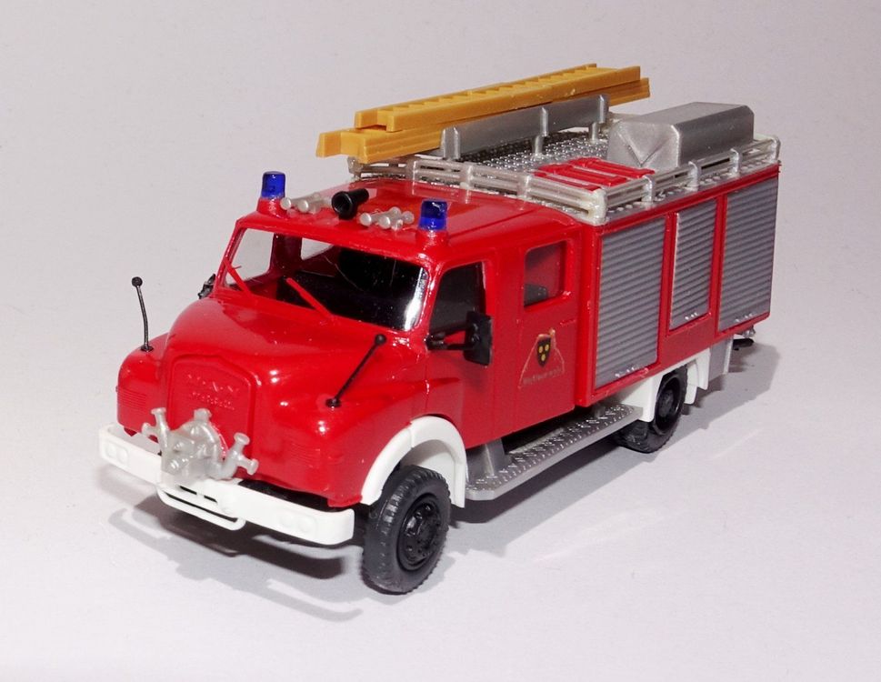 MAN Rundhauber Rüstwagen Feuerwehr Kibri Preiser 1:87 | Acheter sur Ricardo