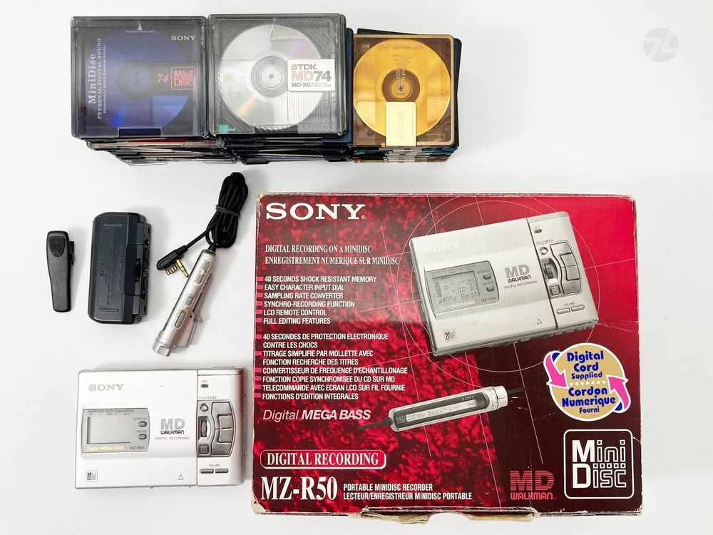 Sony MZ-R50 MiniDisc Recorder Player + 31 Mini Disc + RC OVP | Kaufen ...