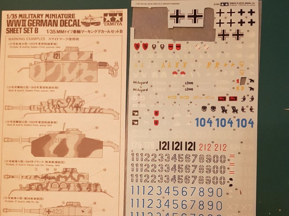 WW2 Wehrmacht Decals Tamiya | Acheter sur Ricardo