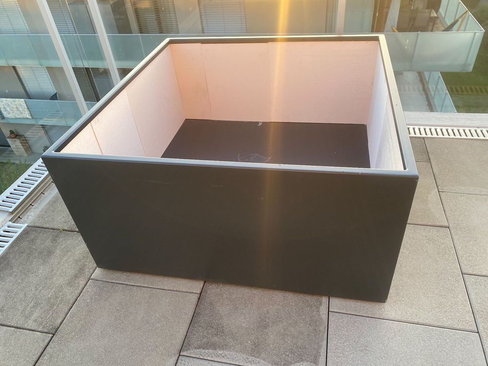 NEU: Trog Aluminium Quadrat mit Isolation 1.20x1.20x0.6 m | Kaufen auf ...