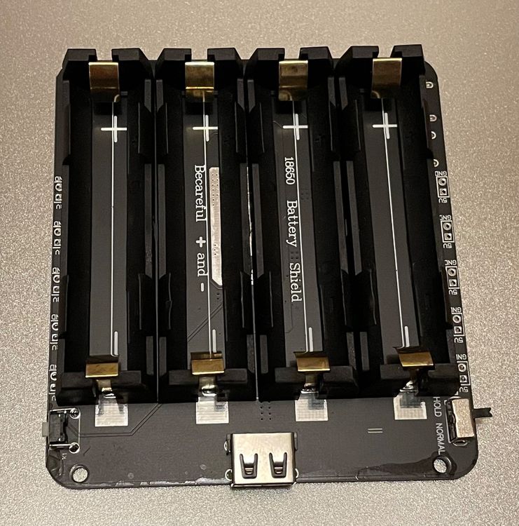 Battery shield module for 18650 x4 for Arduino Raspberry pi | Kaufen ...