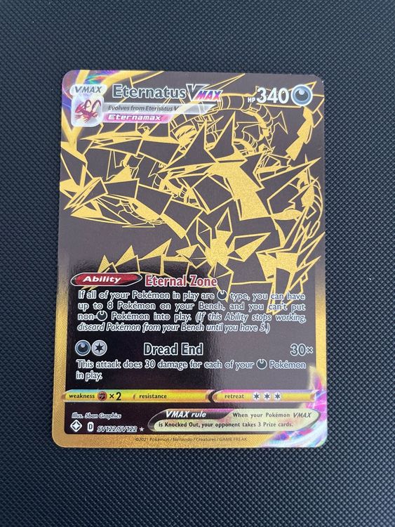 Pokemon Eternatus VMAX Gold 340 HP Ultra Rare Top | Kaufen auf Ricardo