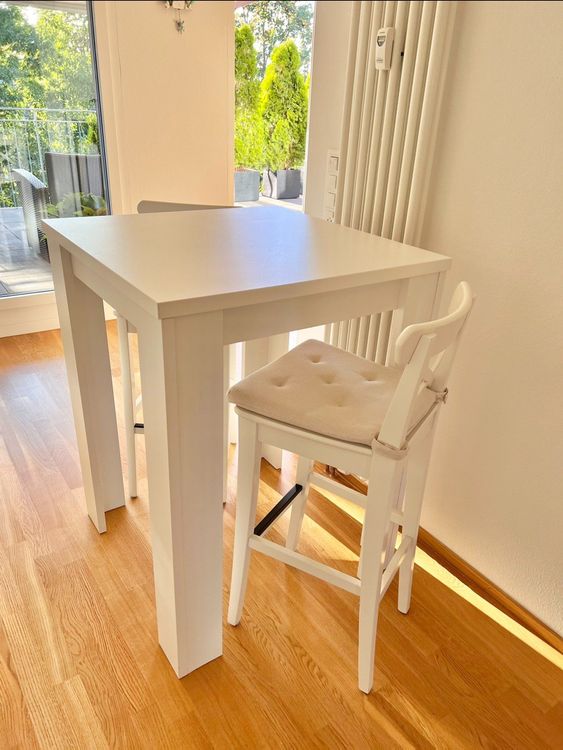 Tisch hoch mit 2 Stühle, wie neu, Schreibtisch oder Teetisch | Kaufen ...