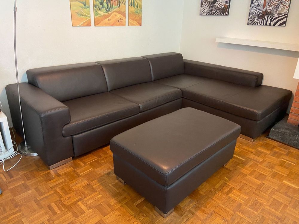 3er-Sofa mit Recamière inkl. Hocker | Kaufen auf Ricardo