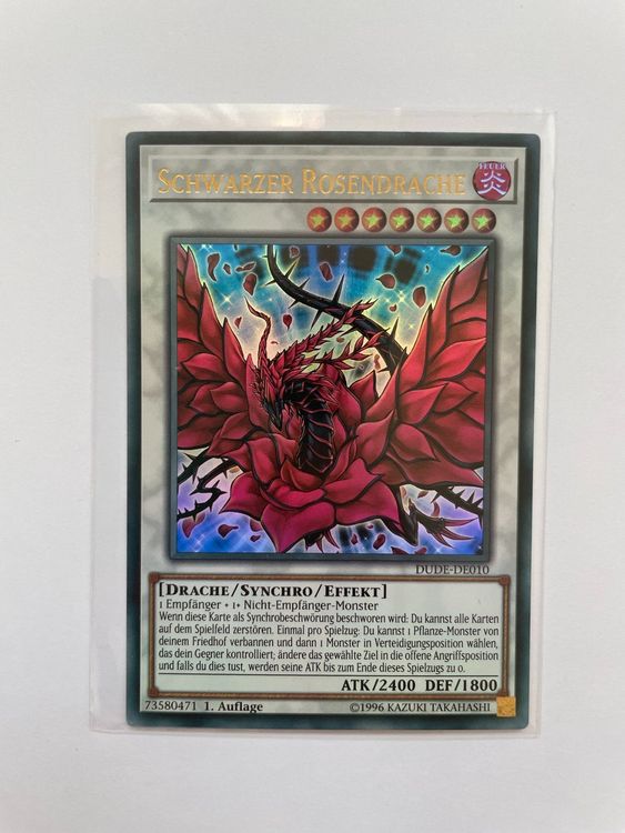 Yugioh Schwarzer Rosendrache Ultra Rare DUDE Deutsch | Kaufen auf Ricardo