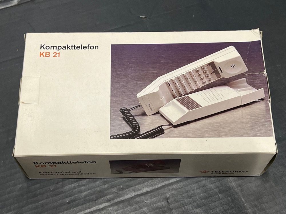 Tisch-Telefon Telenorma Bosch Telecom KB21 weiss - antik | Kaufen auf ...