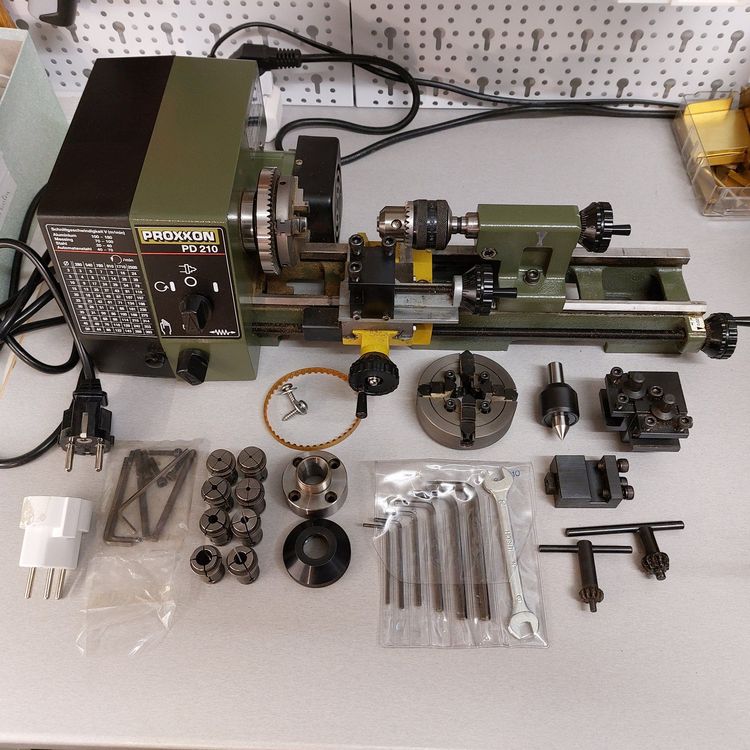 DREHBANK PROXXON PD210 mit vielem Zubehör | Comprare su Ricardo