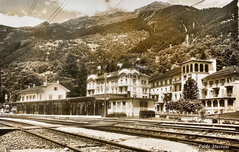 Alte Fotokarte Bahnhof / Stazione Faido, TI | Kaufen auf Ricardo