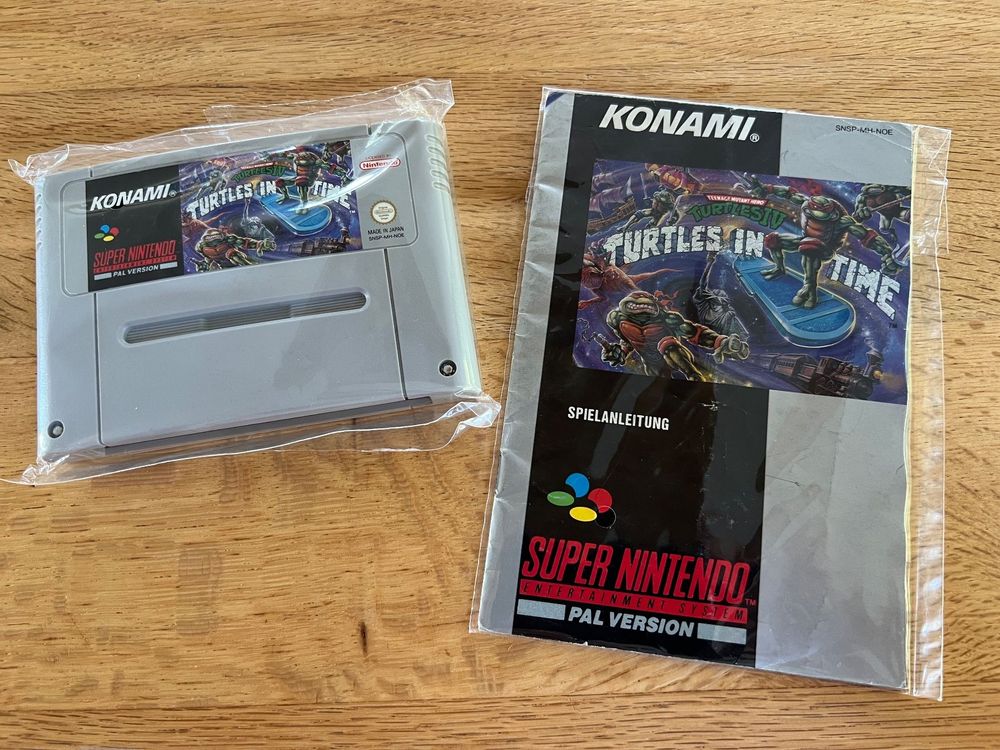 SNES Turtles IV : Turtles in Time Modul + Spielanleitung NOE | Acheter ...