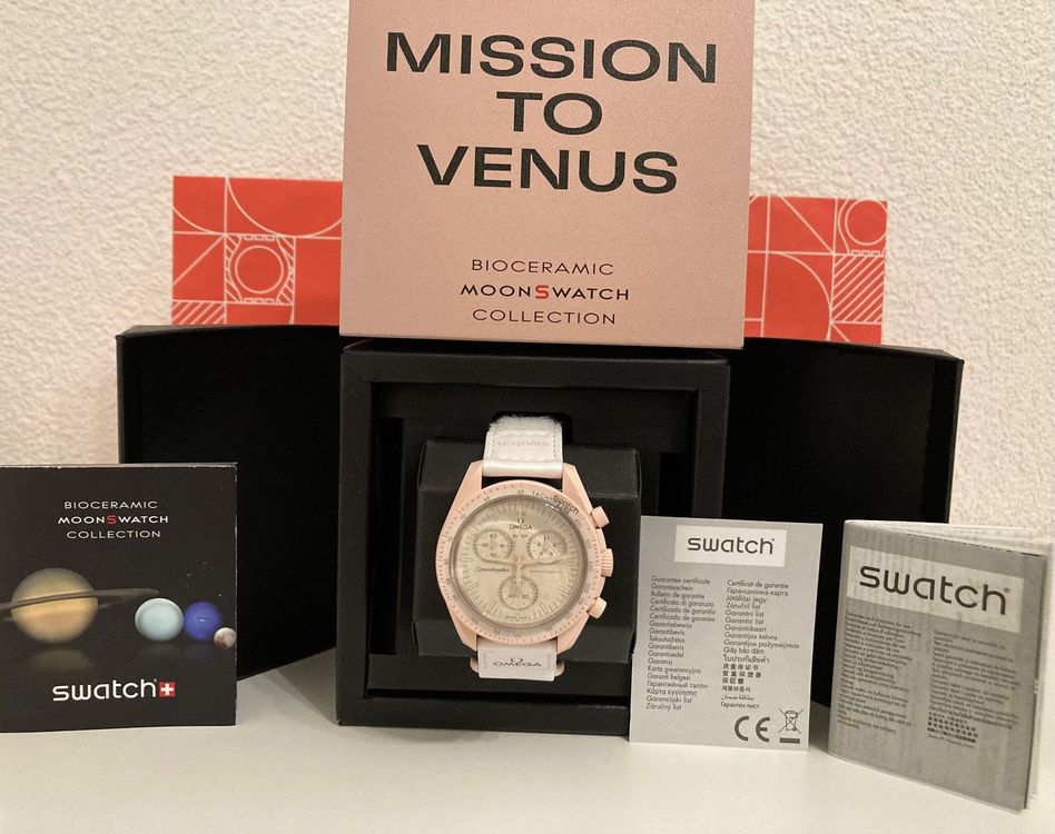 SWATCH X OMEGA Mission to Venus Bioceramic Moonswatch | Kaufen auf Ricardo