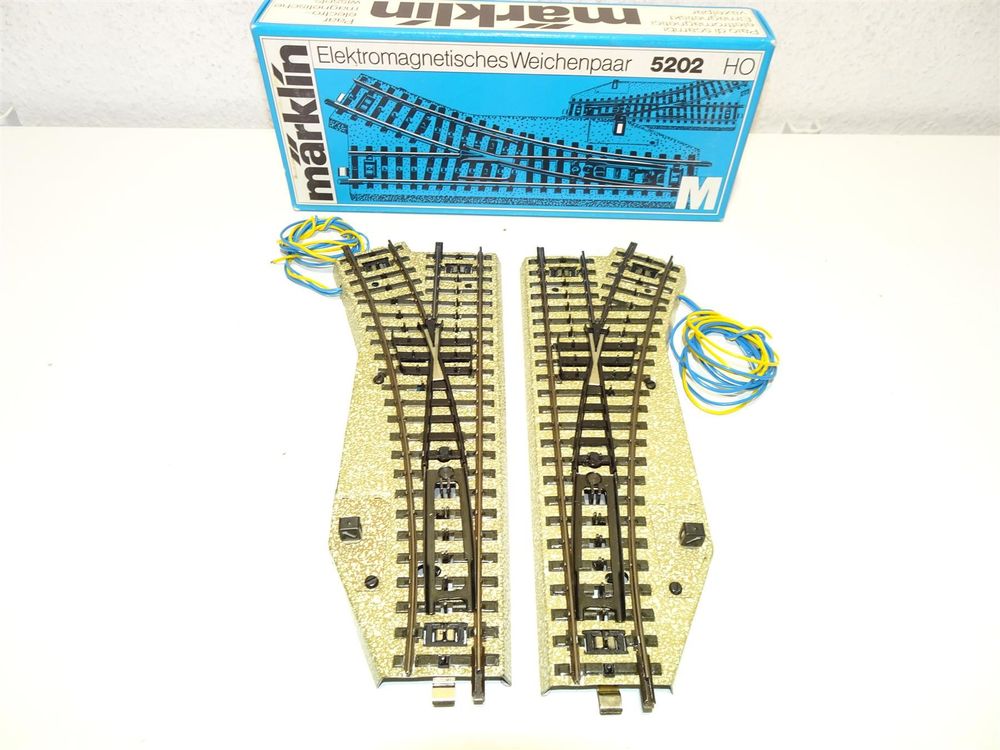 2 Märklin M-Gleis Weichen HO 5202/5221(L | Kaufen auf Ricardo