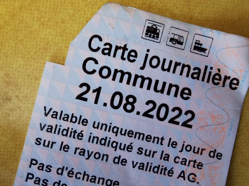 Carte journalière CFF 21/08/2022 | Kaufen auf Ricardo