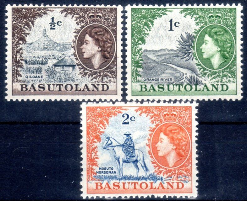 BASUTOLAND 1954 KÖNIGIN ELISABETH 3 MARKEN **POSTFRISCH-F504 | Kaufen ...