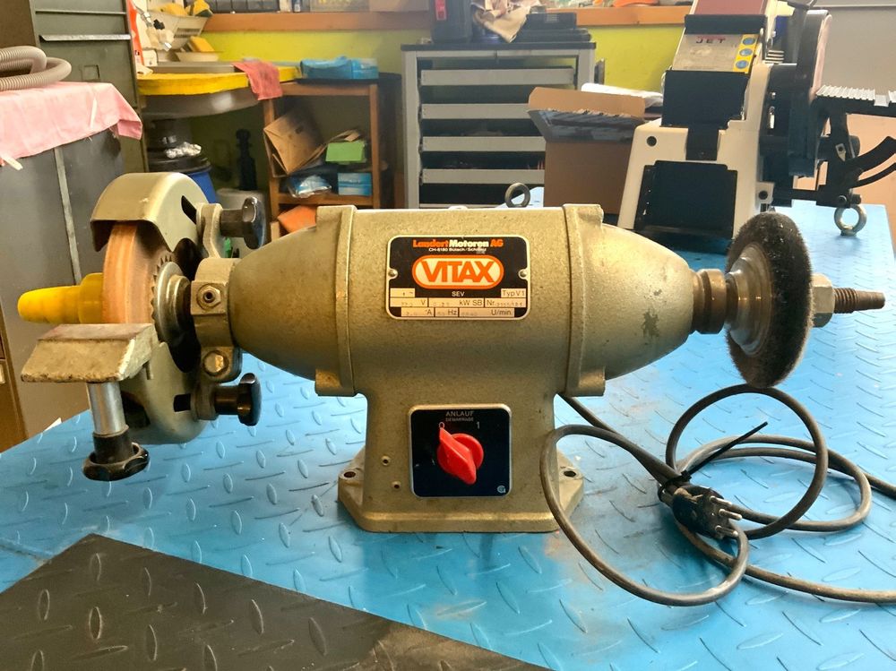 VITAX TYP V1 DOPPEL-SCHLEIF/POLIERMASCHINE PROFI,SCHWEIZ | Kaufen auf ...