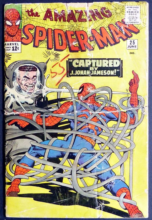 AMAZING SPIDERMAN 25 MARY JANE 1ST CAMEO DITKO MARVEL 1965 | Kaufen auf ...