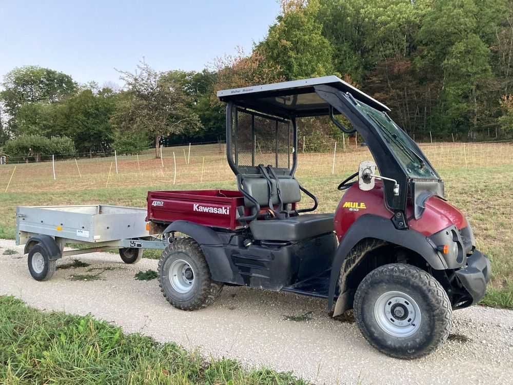 Motorkarren Kawasaki Mule 610 mit Anhänger | Kaufen auf Ricardo