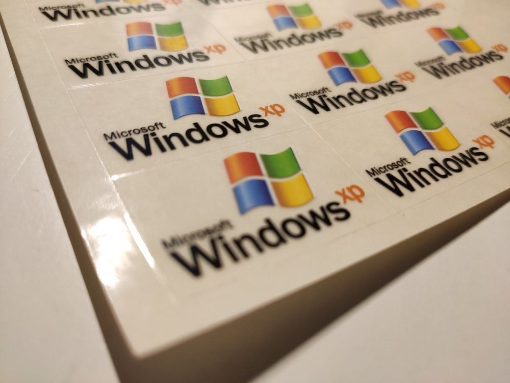 Sticker Kleberset Microsoft Windows XP Software Bill Gates | Kaufen auf ...