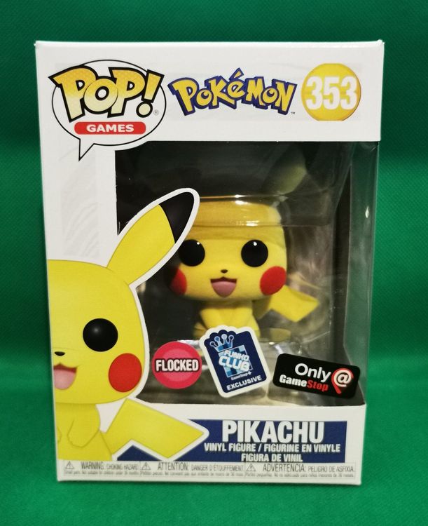 Funko Pop Pokemon Pikachu Flocked - Exclusive Game Stop Only | Kaufen ...
