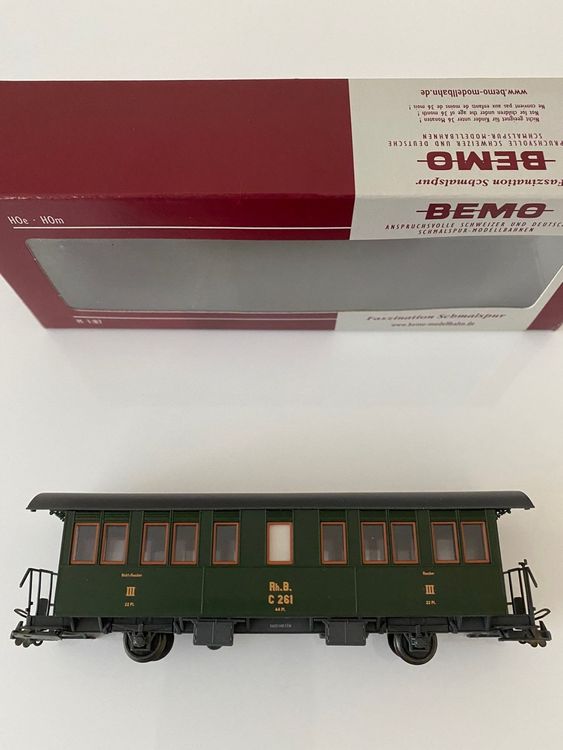 RhB Zweiachser-Personenwagen von Bemo H0m | Kaufen auf Ricardo
