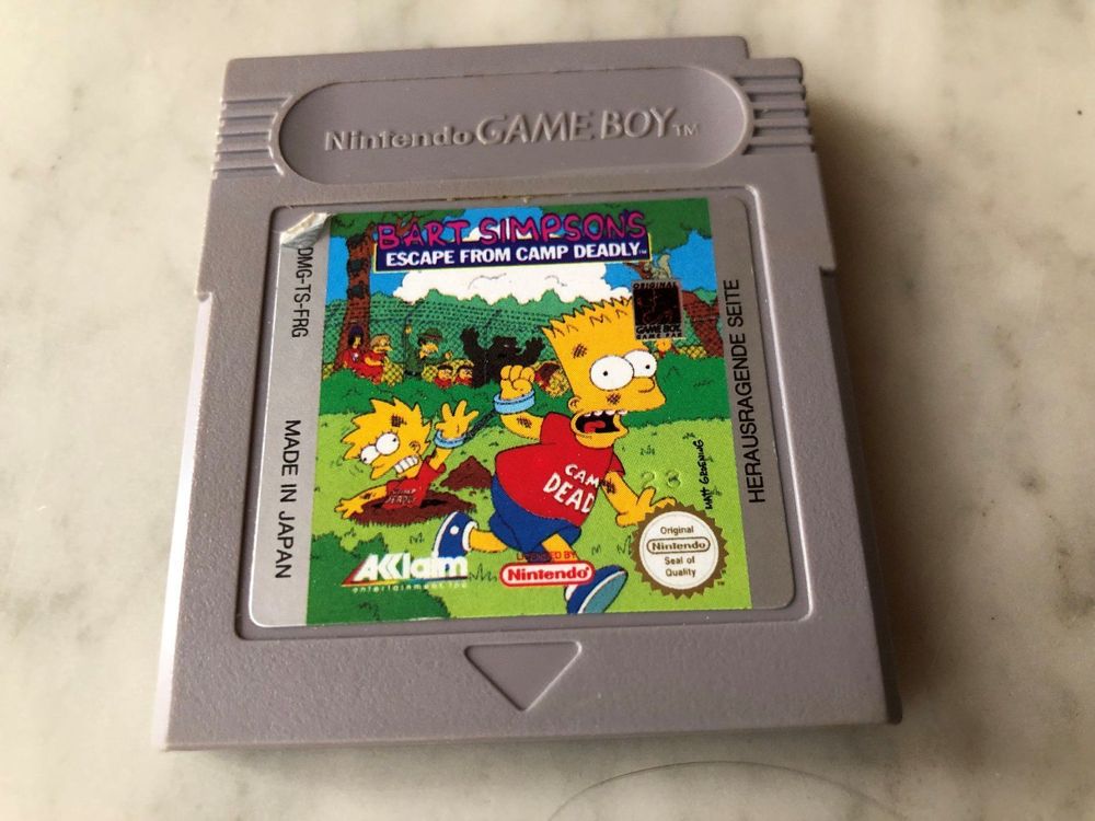 BART SIMPSONS ESCAPE FROM CAMP DEADLY SPIEL FÜR GAME BOY | Kaufen auf ...