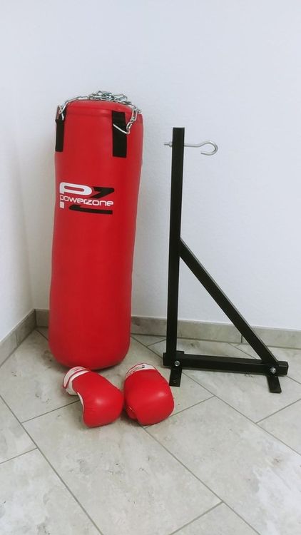 Boxsack mit Handschuhen und Wandhalterung | Kaufen auf Ricardo