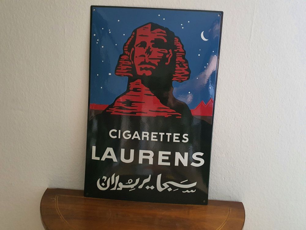 Grosses Emailschild Laurens Cigarettes Emaille Schild Retro | Kaufen ...