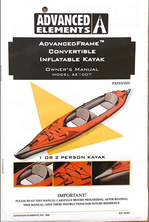 Advanced Elements Kayak Model AE1007 (Zwei- oder Einsitzer) | Kaufen ...