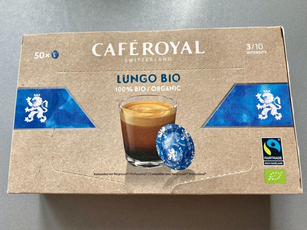 50 Pads Lungo Bio von Café Royal für Nespresso Pro | Kaufen auf Ricardo
