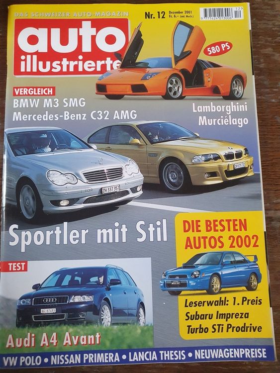 AB 12/01 C32 AMG BMW M3 VW Beetle RSi Volvo S60T Frontera V6 | Acheter ...