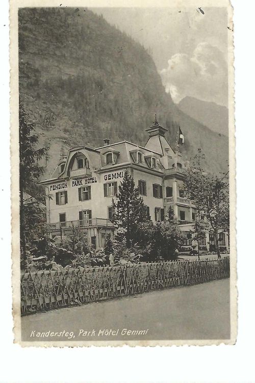 KANDERSTEG Park-Hotel Gemmi 1917, E. Grob Photo-Hall | Kaufen auf Ricardo