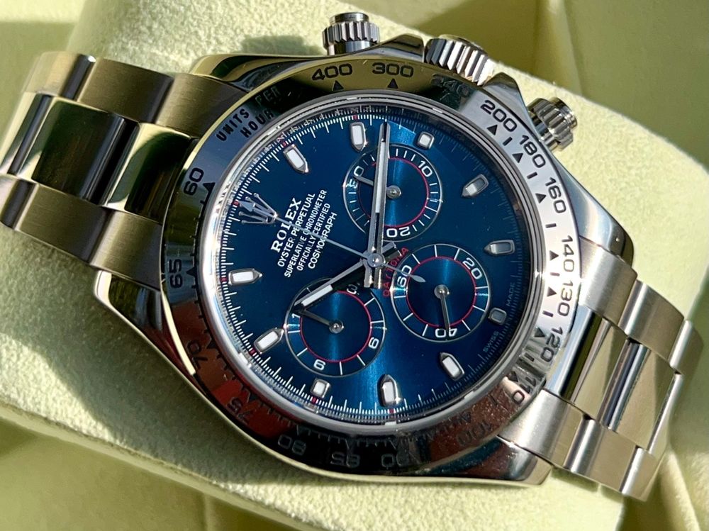 Rolex Daytona 116509 Blue Dial Full Set Service 07/2022 | Comprare su ...