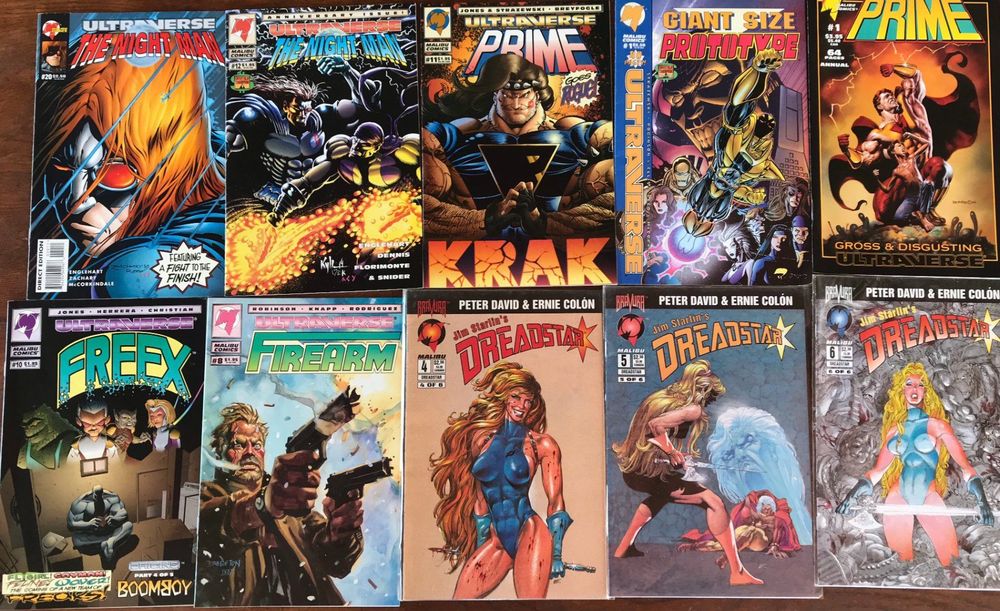 Comic Sammlung Malibu Comics aus den 90er , 12 Hefte | Kaufen auf Ricardo