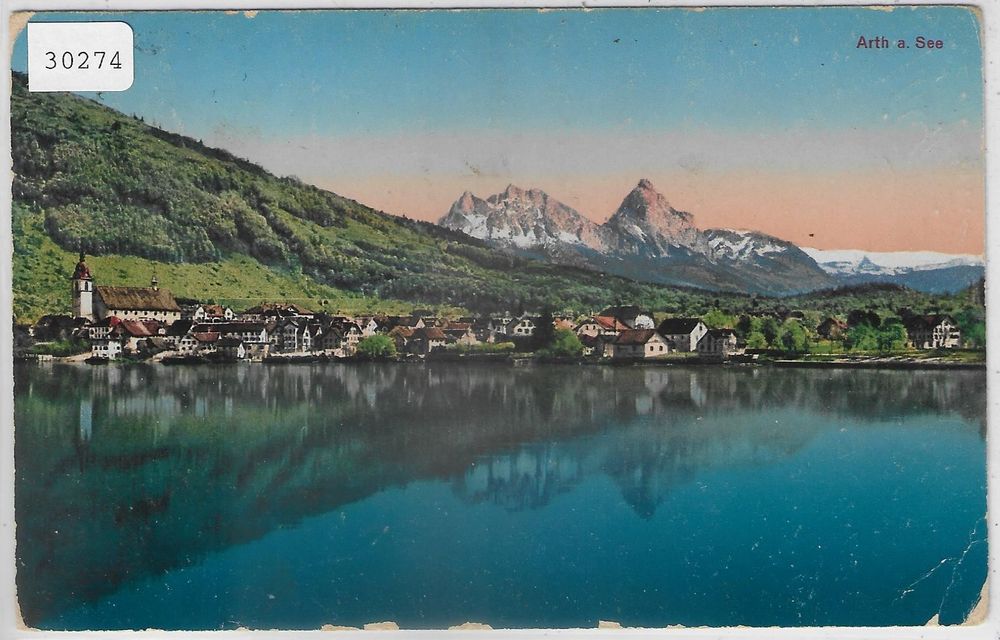 Arth am See - Generalansicht - Litho | Kaufen auf Ricardo