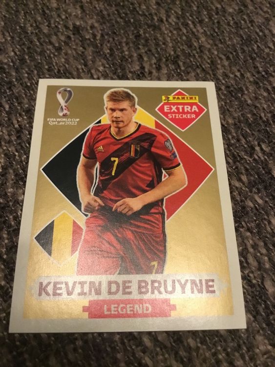 Panini Extra Sticker WM 2022 Kevin de Bruyne, Gold | Kaufen auf Ricardo