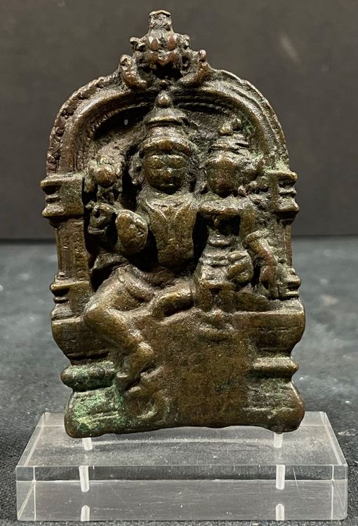Antike 16. Jh Indien Bronze Stele mit Göttlichem Paar | Acheter sur Ricardo