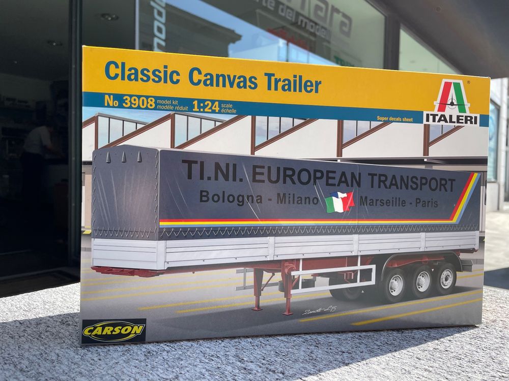 Italeri 1:24 LKW Canvas Trailer Kit 3908 | Kaufen auf Ricardo