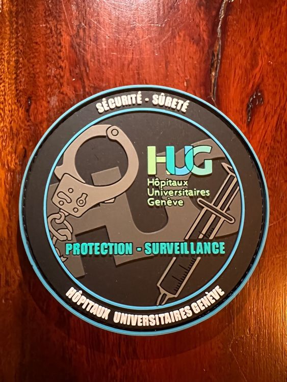 1 écusson Sécurité / Sûreté HUG - (badge PVC original) | Kaufen auf Ricardo